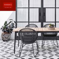 China Upgrade Your Hotel Bar Seating with Durable Rattan Outdoor Chair and Rope Stools for sale