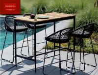 China Upgrade Your Hotel Bar Seating with Durable Rattan Outdoor Chair and Rope Stools for sale