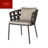 China Modern Design Style Outdoor Leisure Balcony Sofa Combination Chair with Rope Material for sale