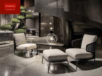 China CUSTOMIZED Modern Design 1 Seater Outdoor Corner Soft Sofa with Rope Teslin Or Olefin for sale