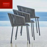 China Mail Packing Modern European Outdoor Rope Dining Chair for Restaurant and Commercial for sale
