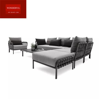 China Rope Teslin Garden Furniture for Elegant and Comfortable Outdoor Space for sale
