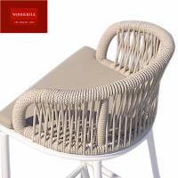 China Customized Size Optional Rope Hotel Outdoor Bar Chair for Hotel and Outdoor Needs for sale