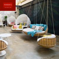 China Outdoor Villa Optional Rattan Stand Hanging Hammock Swing Chair for Optional Villa for sale