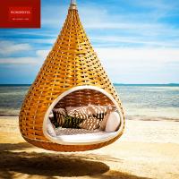 China Outdoor Villa Optional Rattan Stand Hanging Hammock Swing Chair for Optional Villa for sale