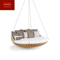 China Outdoor Villa Optional Rattan Stand Hanging Hammock Swing Chair for Optional Villa for sale