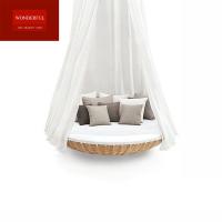 China Outdoor Villa Optional Rattan Stand Hanging Hammock Swing Chair for Optional Villa for sale