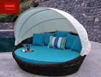 China Outdoor Sun Lounger Beach Chair Color Optional Rattan Daybed for Beachfront Living for sale