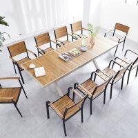 China Modern Waterproof Dinning Table and 6 Chairs for Outdoor Furniture L240/180xW90xH76 for sale