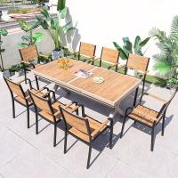 China Modern Waterproof Dinning Table and 6 Chairs for Outdoor Furniture L240/180xW90xH76 for sale