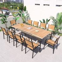 China Modern Waterproof Dinning Table and 6 Chairs for Outdoor Furniture L240/180xW90xH76 for sale
