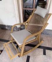 China Outdoor Model A Resting Aluminum PE Rattan Rocking Lazy Chair Weather Outdoor Furniture for sale