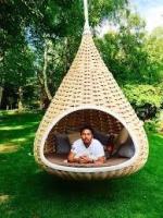 China Sofa Set Nordic Fashion Design Garden Furniture Outdoor Hanging Rattan Sofa for sale