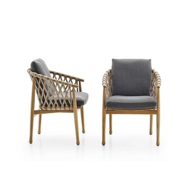 China Outdoor Garden Aluminum Chair with Foldable Design and Plastic Rattan Material for sale