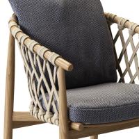 China Outdoor Garden Aluminum Chair with Foldable Design and Plastic Rattan Material for sale