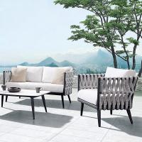 China Courtyard Luxury Hotel Resort Villa Rope Outdoor Furniture Sofa Lounger for Courtyard for sale