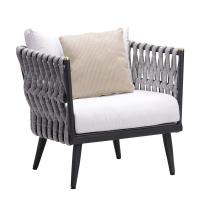 China Courtyard Luxury Hotel Resort Villa Rope Outdoor Furniture Sofa Lounger for Courtyard for sale