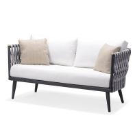China Courtyard Luxury Hotel Resort Villa Rope Outdoor Furniture Sofa Lounger for Courtyard for sale