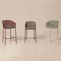 China Mail Packing N Outdoor Bar Set Furniture Modern Style Aluminum Bistro Chair and Table for sale