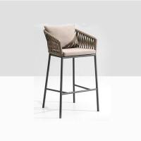 China Mail Packing N Outdoor Bar Set Furniture Modern Style Aluminum Bistro Chair and Table for sale
