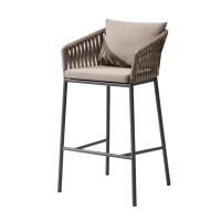 China Mail Packing N Outdoor Bar Set Furniture Modern Style Aluminum Bistro Chair and Table for sale