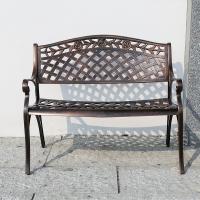 China Garden Furniture Outdoor Cast Aluminum Chair for Leisure in Park or Patio W100*D60*H86 for sale