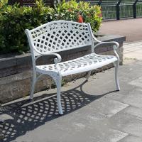 China Garden Furniture Outdoor Cast Aluminum Chair for Leisure in Park or Patio W100*D60*H86 for sale