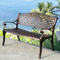 China Garden Furniture Outdoor Cast Aluminum Chair for Leisure in Park or Patio W100*D60*H86 for sale