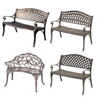 China Garden Furniture Outdoor Cast Aluminum Chair for Leisure in Park or Patio W100*D60*H86 for sale