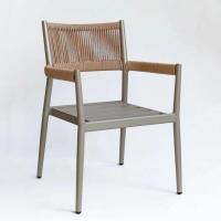 China Outdoor Dining Chair and Rope Cafe Coffee Table Set for Restaurant Garden Furniture for sale