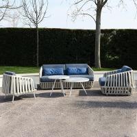 China Contemporary Style Garden Set Aluminum Rattan Sofa Table Set for Luxury Outdoor Living for sale