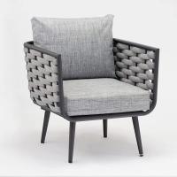 China Outdoor Patio Lounge Furniture U Shaped Rattan Garden Sofa with Aluminum Frame Design for sale