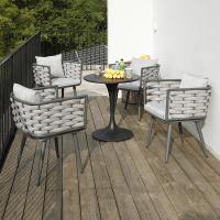 China Outdoor Patio Lounge Furniture U Shaped Rattan Garden Sofa with Aluminum Frame Design for sale