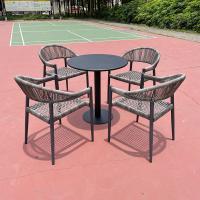 China NO Folded Modern Design Marble Table Furniture Dining Set for Poolside for sale