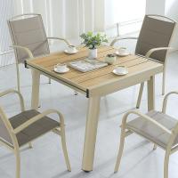 China Aluminum Frame Luxury Dinning Room Furniture Set for Hotel Marble Dining Table and Chair for sale