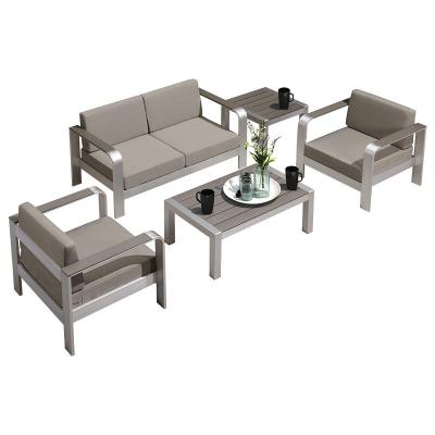 China 1.5mm Aluminum Thickness Corner Sofa Furniture for Hotel Project Outdoor Patio Selection for sale