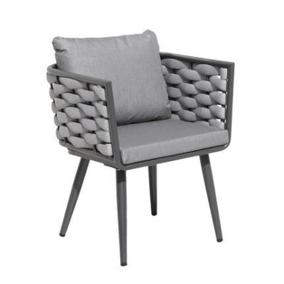 China Modern Room Dining Table and Chairs Set with PE Rattan Outdoor Furniture for sale