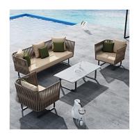 China Create a Cozy and Inviting Sitting Room with this Nordic Style Cane Sofa Combination for sale