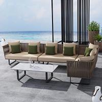 China Create a Cozy and Inviting Sitting Room with this Nordic Style Cane Sofa Combination for sale