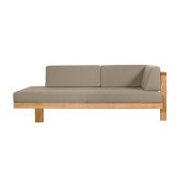 China Outdoor Furniture Teak Wood Patio Sectional Sofa Set for Hotel Villa Sample Piece for sale