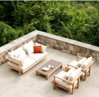 China Outdoor Furniture Teak Wood Patio Sectional Sofa Set for Hotel Villa Sample Piece for sale