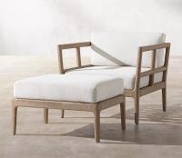 China Customized Garden Furniture Modern Outdoor Teak Wood Sofa Sets for Elegant Spaces for sale