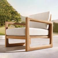 China Hotel Patio Garden Sets Teak Sofa and Outdoor Lounge Chair for Weatherproof Furniture for sale