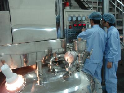 China Industrial Dishwashing Liquid Making Machine PLC Control 500L Slurry Preparator for sale
