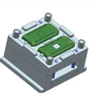 China DME HASCO 2K Plastic Injection Moulding Double Shot Plastic Case Mold for sale