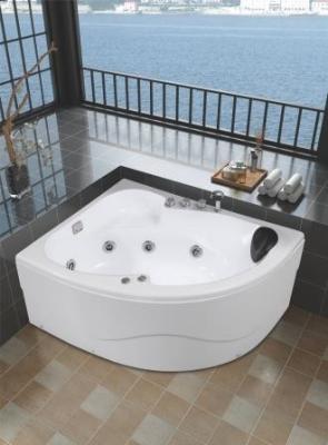 China Corner Whirlpool Bathtub with 18-Level Bubble Massage - 1200-1700mm Triangle Acrylic Spa for sale