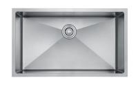 China SS304 Single Bowl Sink 80cm 90cm Stainless Steel Sink Unit Surface Mounted for sale