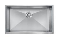 China Stainless Steel Single Bowl Kitchen Sink 760x460x220mm Handmade Arc Shape for sale