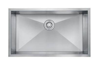 China Stainless Steel Single Bowl Kitchen Sink 760x460x220mm Handmade Arc Shape for sale