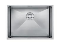 China INOVI 600x450mm Handmade Stainless Steel Single Bowl Kitchen Sink 304 L Shaped Rim for sale